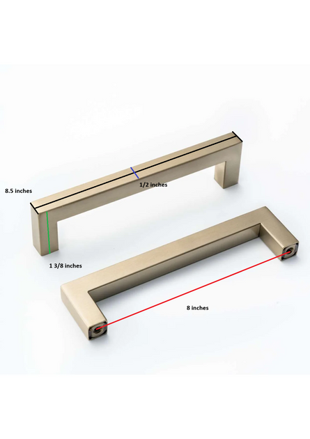 Guide to Square Bar Pull Dimensions and Finishes – Celeste Designs