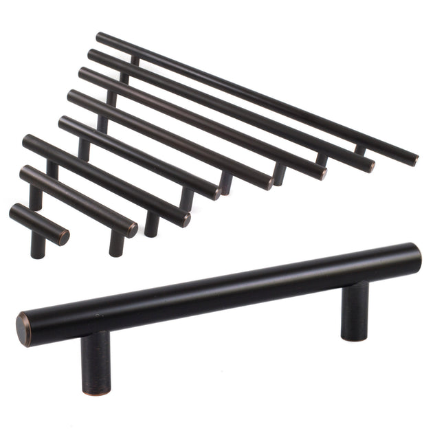 Bar Pull Cabinet Handle Oil-Rubbed Bronze Solid Steel – Celeste Designs